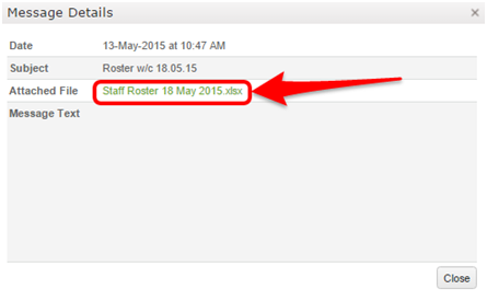 8. Viewing messages on the Noticeboard – Professional Hospitality Support