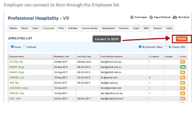 How to use the XERO Function – Professional Hospitality Support