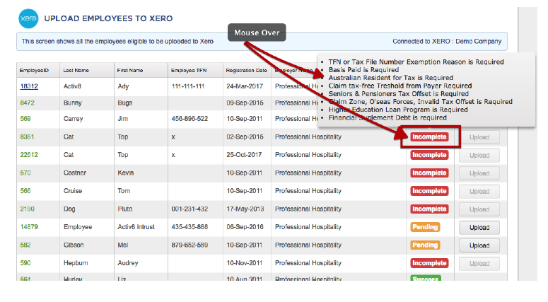 How to use the XERO Function – Professional Hospitality Support